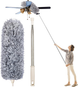 BELARO Microfiber Feather Duster Bendable & Extendable Fan Cleaning ...