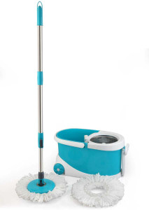 Well Set Mop Floor Cleaner with Spin Bucket Smart Swing Best 360 Degree ...