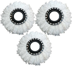 zenix Microfiber Spin Bucket Refill Only (White) - Set of 3 Refill ...