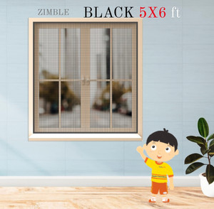 ZIMBLE Cotton Adults Washable 120 GSM BLACK Mesh Insect Screen – 5X6 ft ...