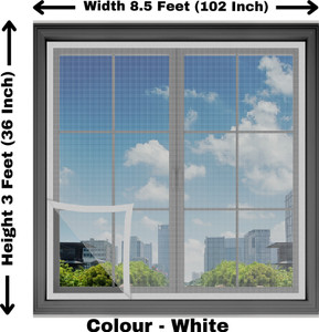 Woodluck Fibre Adults Washable Fiberglass Mosquito net for window self ...