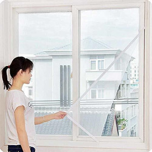 ZIMBLE 4X5 Feet Window Insect Mesh with Velcro Tape Fly Bug Mesh Cotton ...