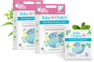 BabyChakra Vapour Patches for babies Camphor Free, Relief from runny ...