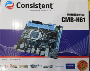 CONSITENT CMB-H61 LGA 1155Socket ATX Intel H61 Express Chipset DDR3 ...