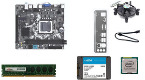 ZEBRONICS H81+240GB CRUCIAL SSD + 4GB starlite DDR3 RAM with CORE i3 ...