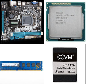 Dtech Lapcare H61 Core i5 3470 8GB DDR3 256GB SSD LGA 1155Socket Mini ...