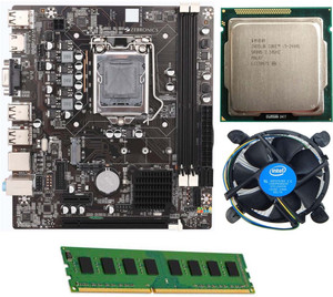 ZEBRONICS H61-i5-4GB-FAN LGA 1155Socket ATX Intel H61 Chipset DDR3 ...