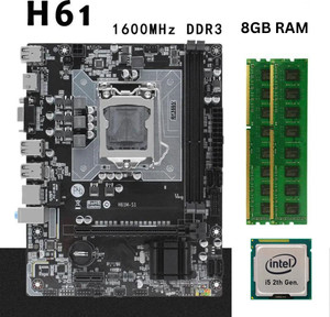 ZEBRONICS H61-i5(2400s/2320)-8GB-PFAN-COMBO( 3.0 Ghz ) LGA 1155Socket ...