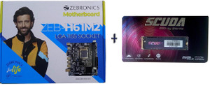 ZEBRONICS ZEB-H61M2 built in NVMe Slot + SCUDA 512GB NVMe SSD Combo Set ...