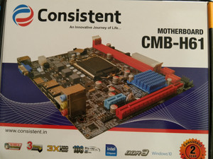 Consistent CMB-H61 MOTHERBOARD LGA 1155Socket ATX Intel H61 Chipset ...