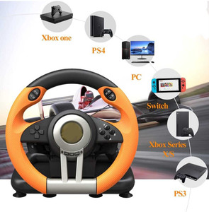 Clubics V3Steering Wheel and Pedals with Brake Pedal Set Car Racing ...