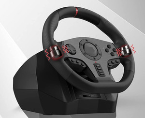 Clubics V900 Gaming Steering Wheel Support Vibration Ergonomic rubber ...