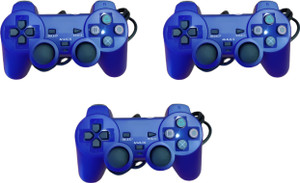 HG WORLD Combo of 3 Premium PS2 Wired Analog Controller For Sony Plain ...