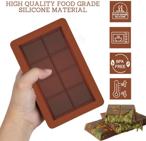 Ality Silicone Chocolate Mould kunafa Chocolate Bar Molds, Large Thick ...