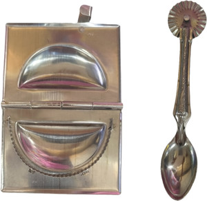 Maskey Stainless Steel Chocolate Mould Small Size Karanji Mold Ghughra ...