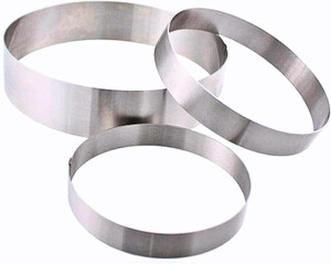 KONFIZ Stainless Steel Cake Mould Round Cake Ring & Burger Ring ...