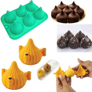 LEGACYCART Silicone Chocolate Mould 1PC 6 Cavity Silicone Modak Mould ...