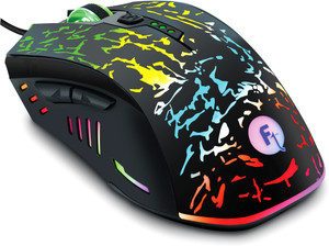 Frontech Wired Gaming Mouse, 6 Key Rainbow RGB Backlit Effect| 6 LED ...