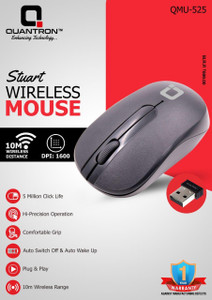 Quantron Wireless Mouse With USB Nano Receiver For Laptop And Computer ...