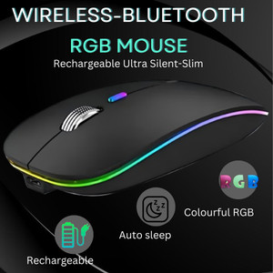 Samarth Wireless-Bluetooth RGB MOUSE Wireless Ambidextrous Optical ...