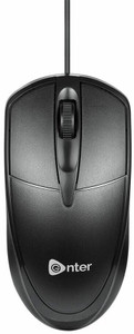 Enter USB Optical Wired Mouse SLIDER Wired Ambidextrous Optical Mouse ...