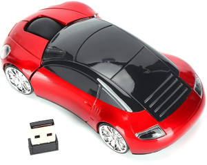 microware 2.4GHz Wireless Sports Racing Car Shape Mouse 3D Optical ...