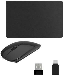 FKU ULTRA SLIM 2.4Ghz WIRELESS MOUSE,MOUSE PAD WITH TYPE C CONNECTER ...