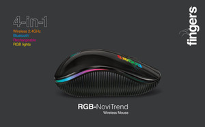 FINGERS 4in1 RGB Wireless Ambidextrous Optical Mouse with Bluetooth ...
