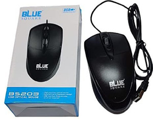 Excel Premium Blue Square Optical USB Fast Gaming Mouse Wired Optical ...