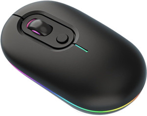 ELECTRO WOLF Portable Silent Slim Bluetooth 5.2 & USB 2.4Ghz Dual Mode ...