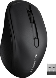 ZEBRONICS Zeb-Charm, Wireless Mouse, Mode Switch Button, (Metallic ...