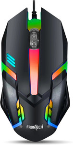 Frontech Wired USB Mouse with 3 Handy Buttons | Stylish Grip 1200 DPI ...