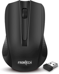 Frontech Mouse 3 Button with Scroll Wheel Wireless Ambidextrous Optical ...