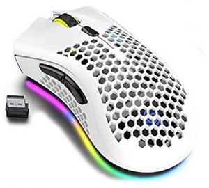 TYRECAREs Lightweight Gaming Mouse, Honeycomb Design Rechargeable ...