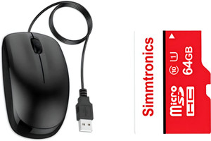 Sharpeye USB Wired Optical Mouse & Micro SD Card 64 GB Memory Card ...