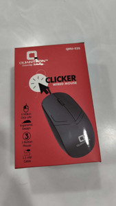 Quantron QMU -530 CLICKER WIRED MOUSE Wired Ambidextrous Optical Mouse ...