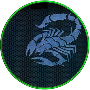 STORITE Scorpio Print Round Mouse Pad, Stitched Antifray Edges Mousepad ...