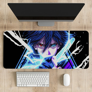 LAMRON Sasuke Uchiha Lightening Anime Desk Mat | Deskpad | Computer ...