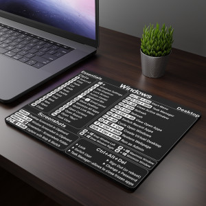 TheSlidingMouse Windows Shortcut keys for office and gaming Non Slip ...