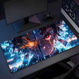 Eshaaver Laptop/Desktop Mat Demon slayer Animie Tanjiro Printed Anti ...