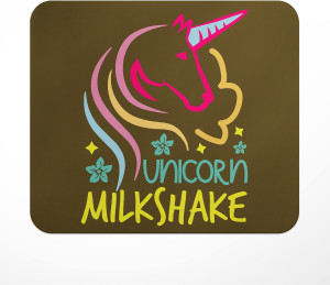 LASTWAVE Unicorn Milkshake, Unicorn Graphic Printed Mousepad for Laptop ...
