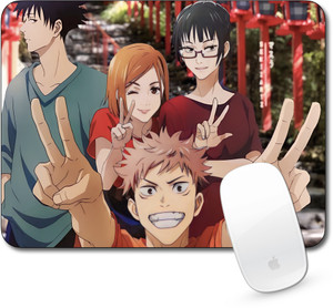 Times Comic Jujutsu Kaisen Team Smile Mouse Pad JJK Anime For Laptop ...