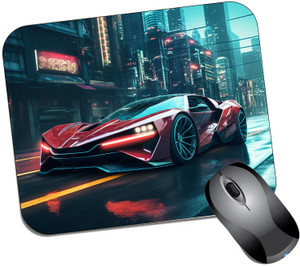 CPH Car Theme Mousepad With Smooth Mouse Control Mouse for Laptop Car ...