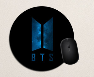 NH10 DESIGNS BTS ARMY BTS LOGO Printed Round Gaming Mousepad For ...