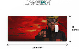 LAMRON Naruto Uzumaki Red Anger Desk Mat | Deskpad | Computer Table Mat ...