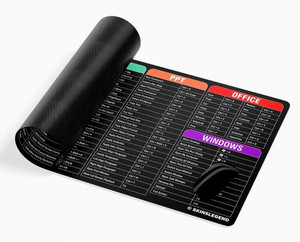 Roztocze English Shortcut Keys Desk pad Large Computer Mouse Mat ...