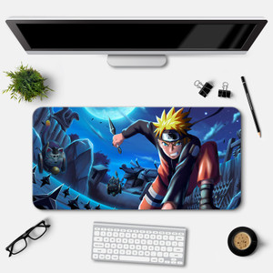 LAMRON Naruto Uzumaki Abstract Desk Mat | Deskpad | Computer Table Mat ...