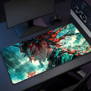 Eshaaver Laptop/Desktop Mat Demon slayer Animie Tanjiro Printed Anti ...