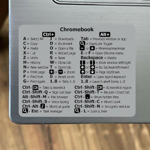 Dew Crew Chrome OS Keyboard Sticker | Shortcut Keys Cheat Sheet Non ...