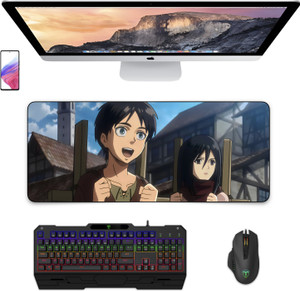 Times Comic Eren Mouse Pad | Attack On Titan Large Mouse Pad For Laptop ...